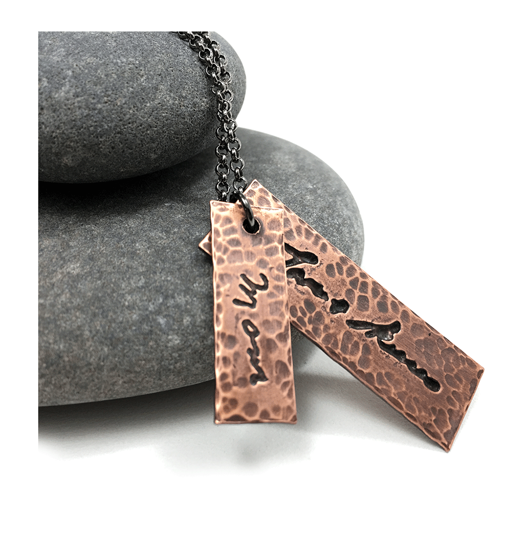 Remembered signature memorial necklace – GossamerScapes